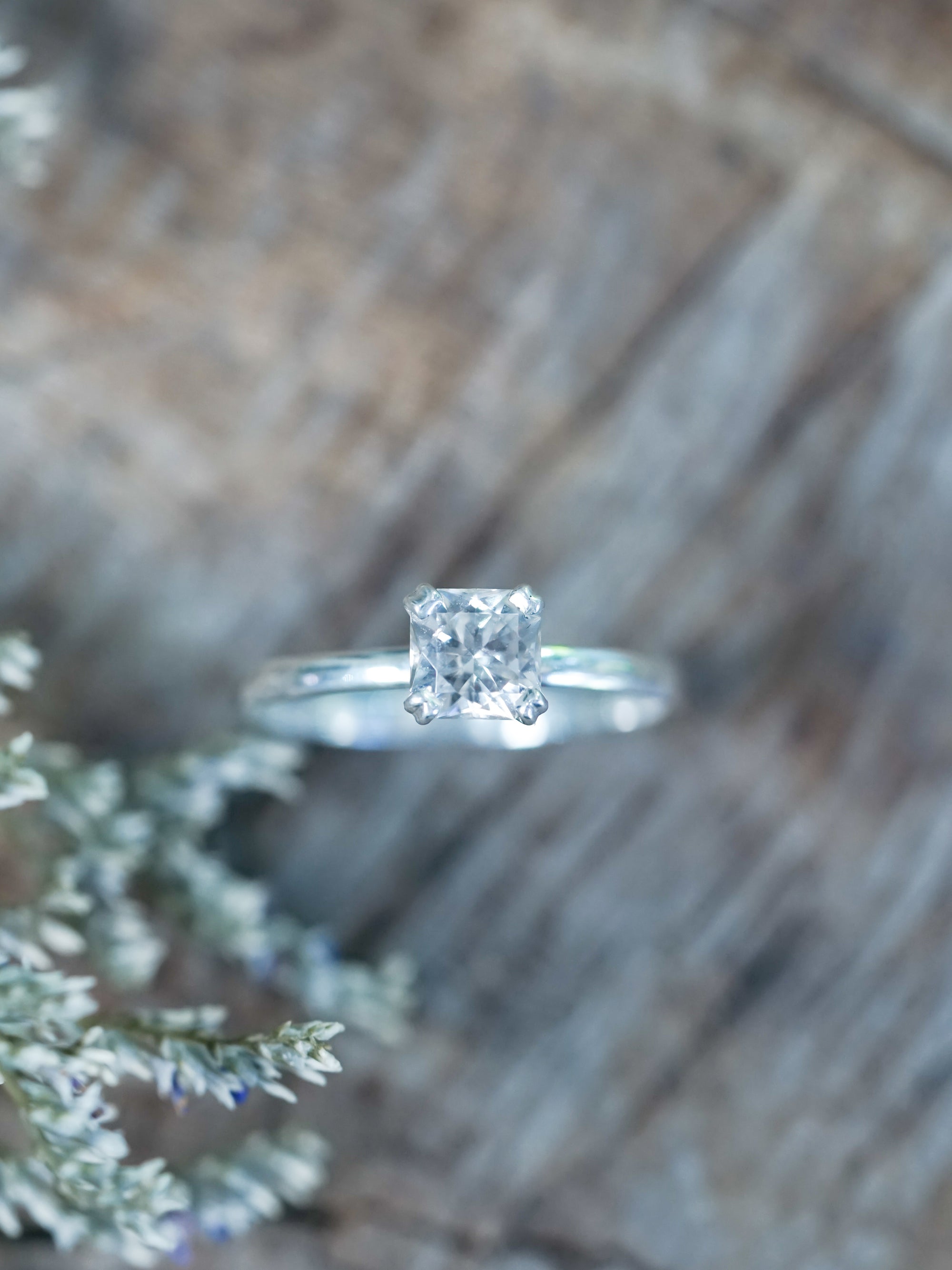 Split Prong Zircon Ring - Gardens of the Sun | Ethical Jewelry
