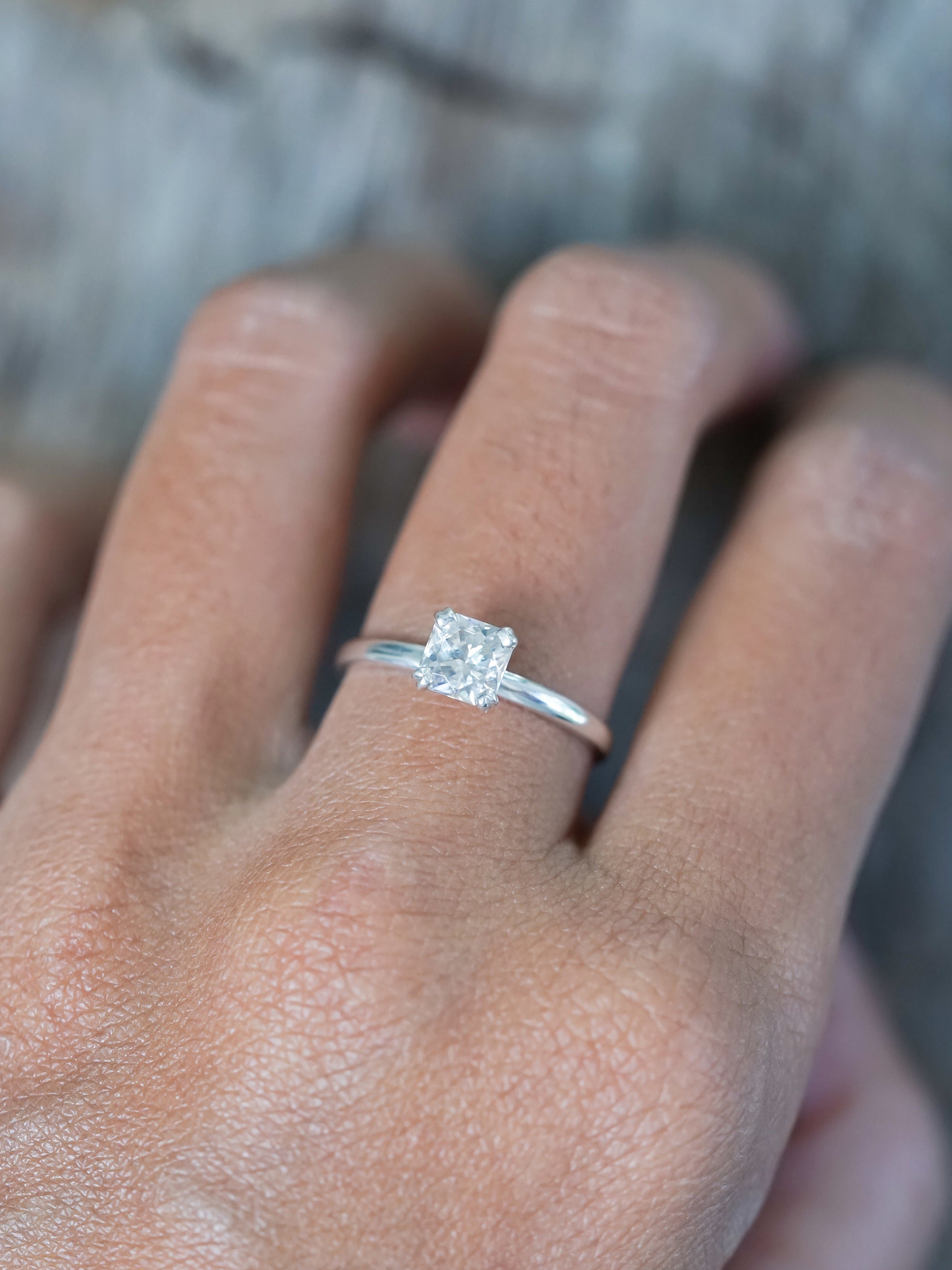 Split Prong Zircon Ring - Gardens of the Sun | Ethical Jewelry