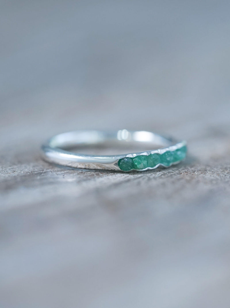 Emerald Ring with Hidden Gems