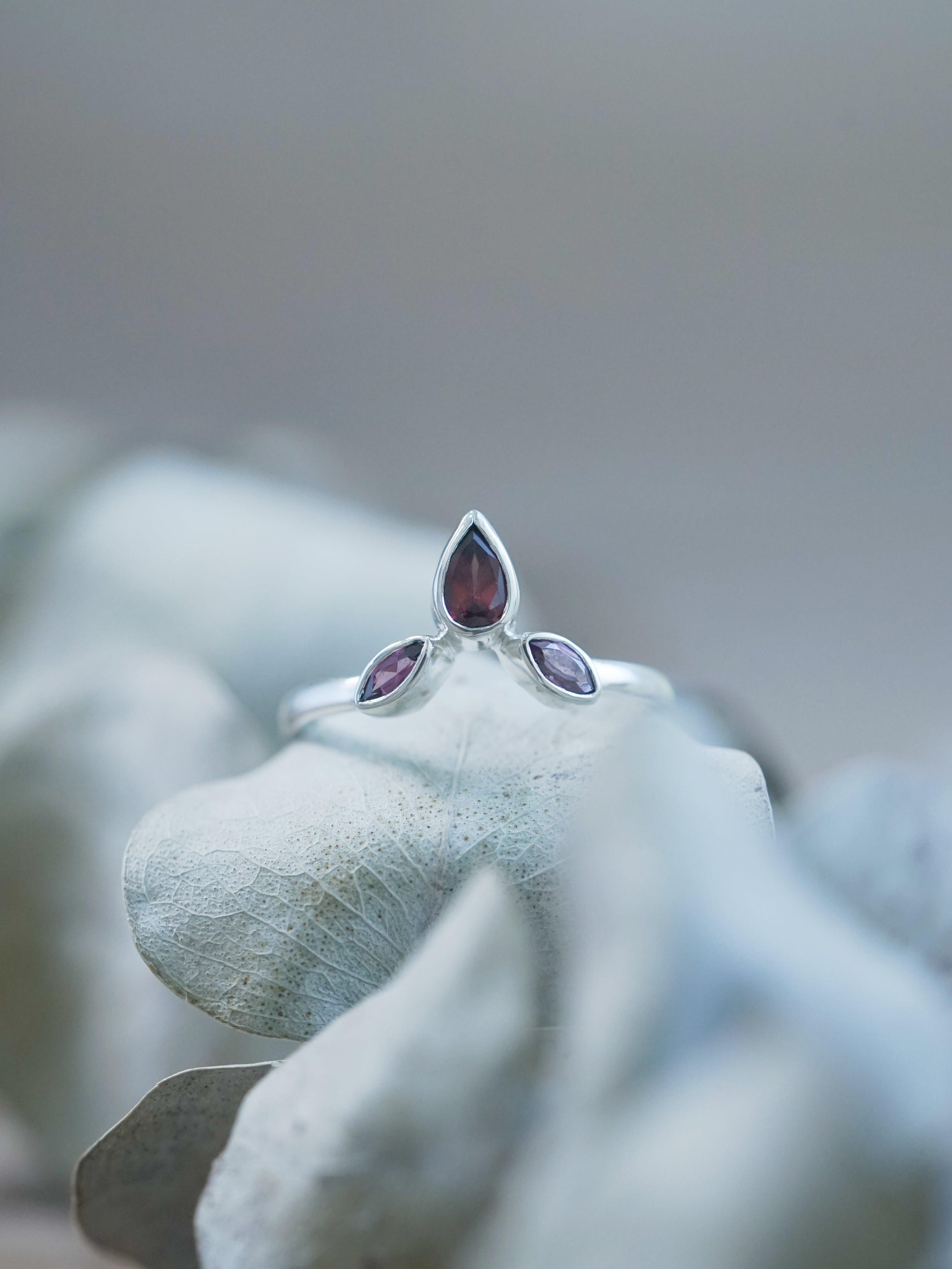 Home / All / Garnet Crown Ring