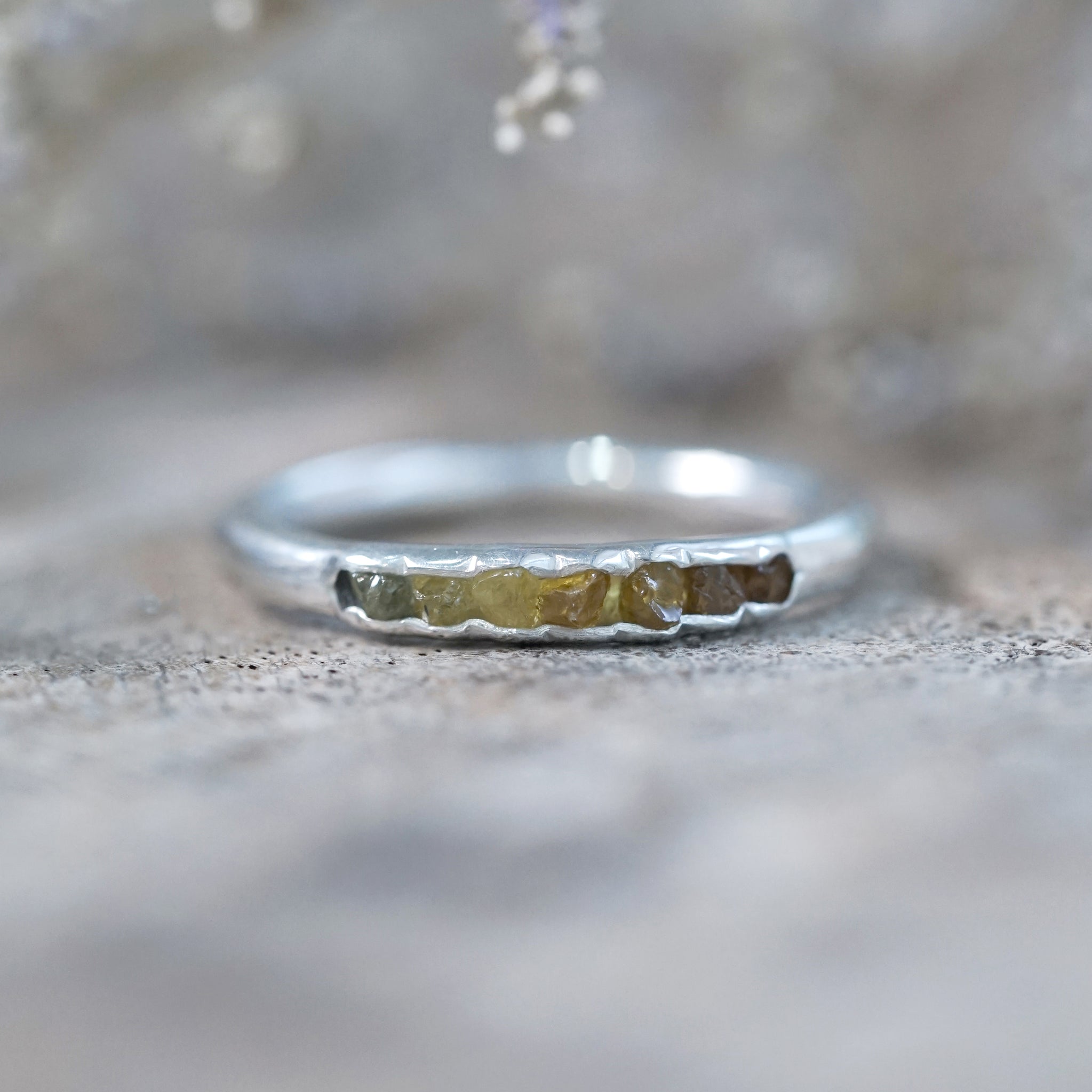 Mali Garnet Ring with Hidden Gems