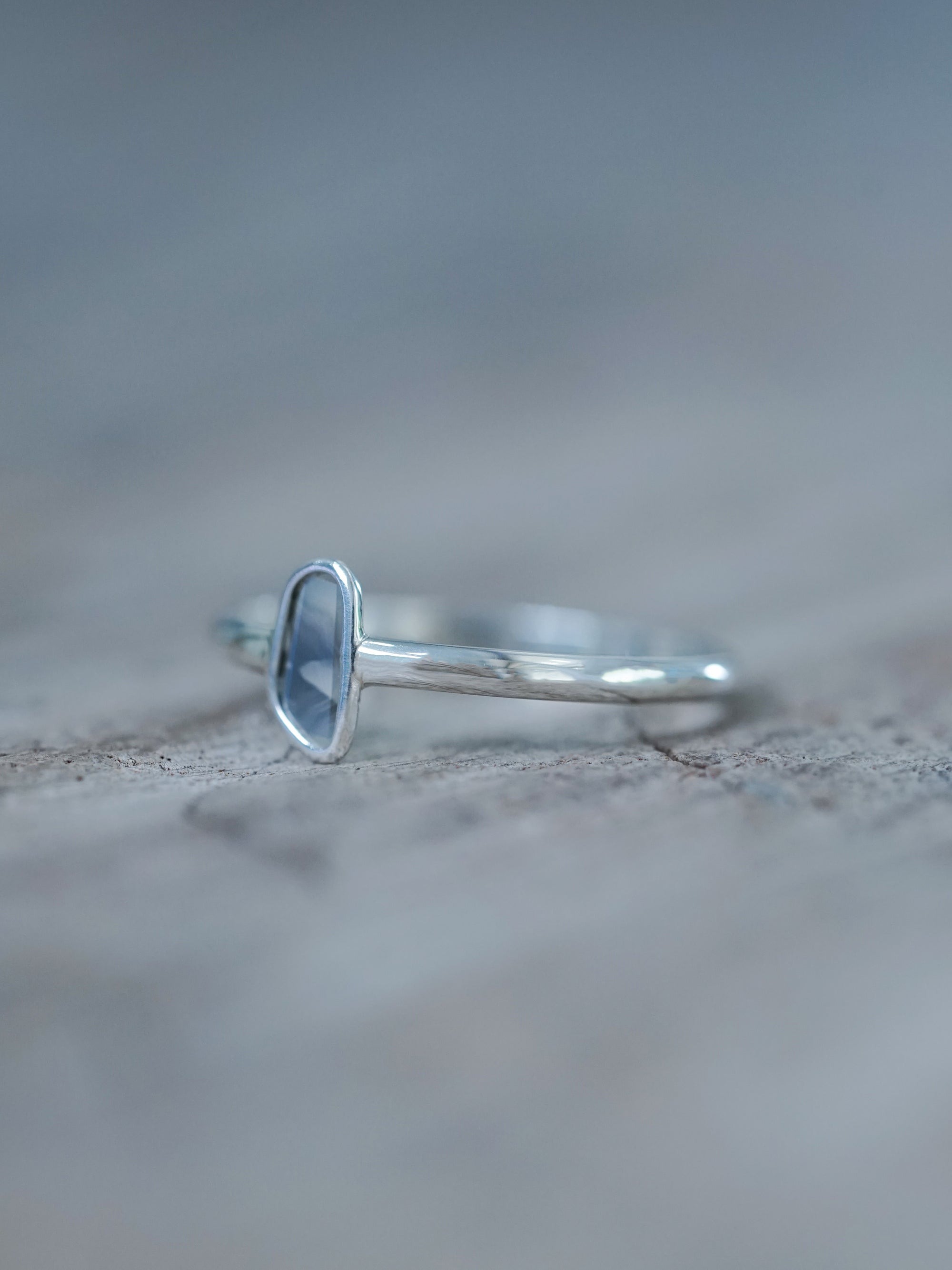 Marble Diamond Slice Ring in Silver - Gardens of the Sun | Ethical Jewelry