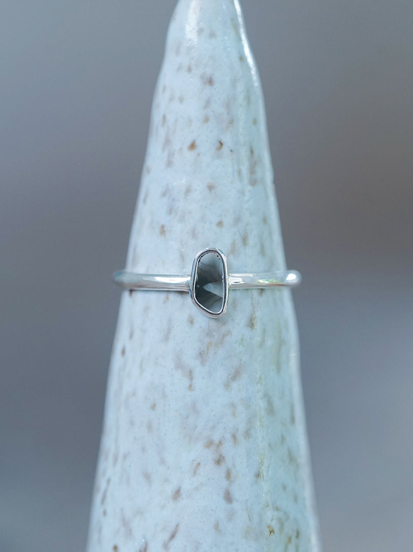 Marble Diamond Slice Ring in Silver - Gardens of the Sun | Ethical Jewelry