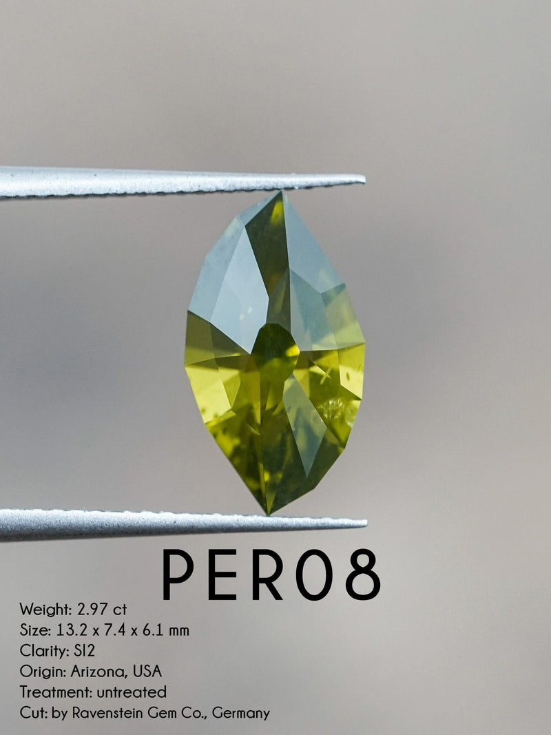 Custom Peridot Ring in Gold - Gardens of the Sun | Ethical Jewelry