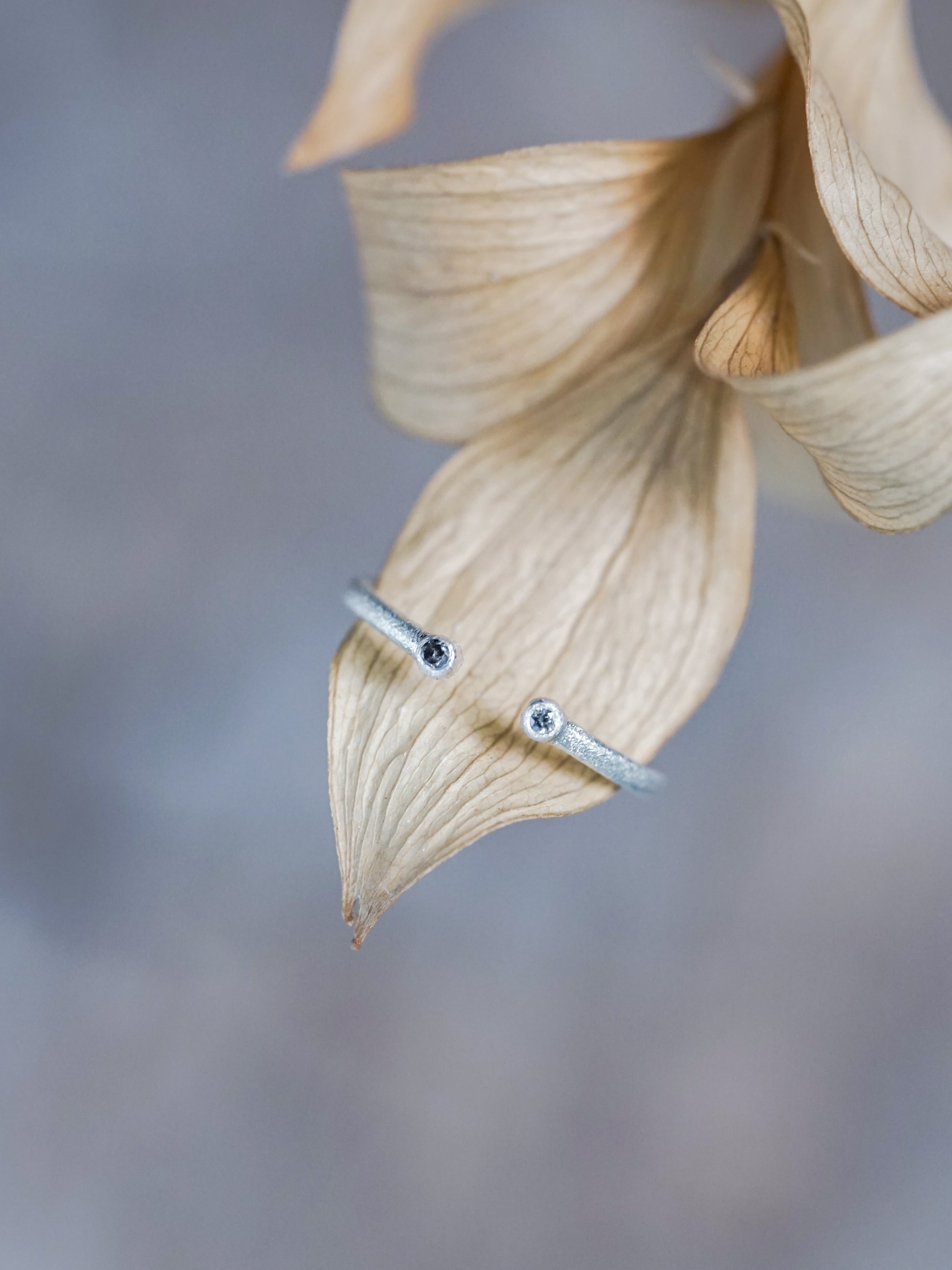 Stardust Open Diamond Ring in Silver - Gardens of the Sun | Ethical Jewelry
