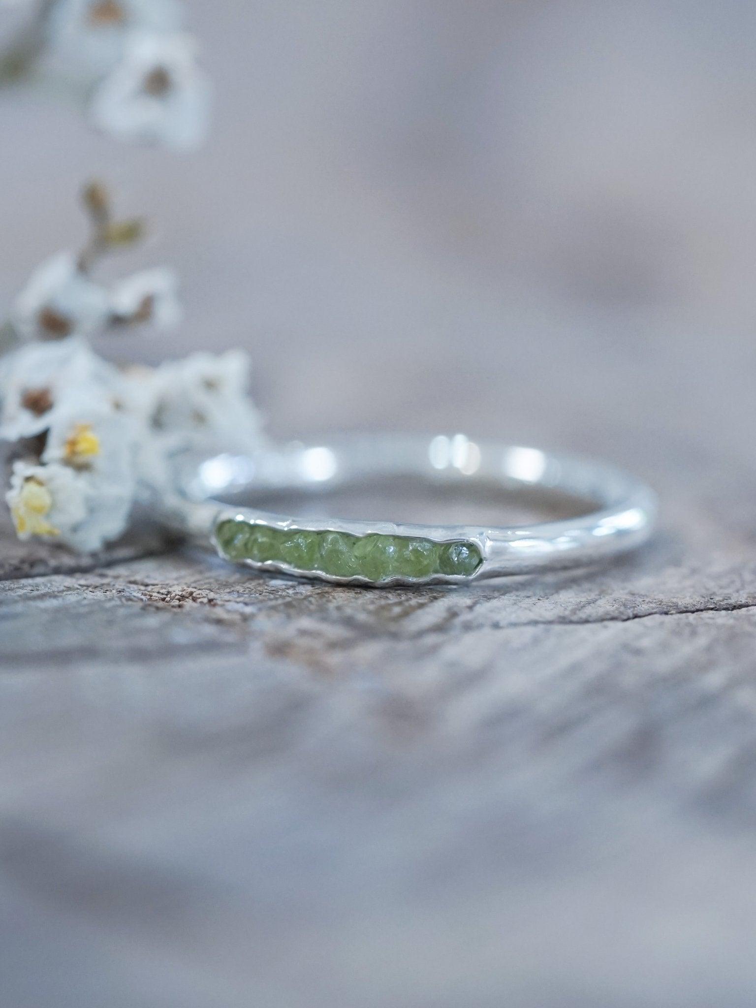 Arizona Peridot Ring with Hidden Gems - Gardens of the Sun | Ethical ...