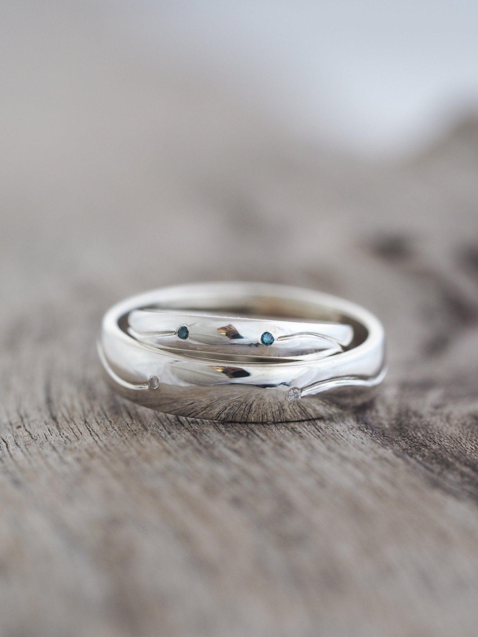 Connected Souls Wedding Ring in Silver - Gardens of the Sun | Ethical ...