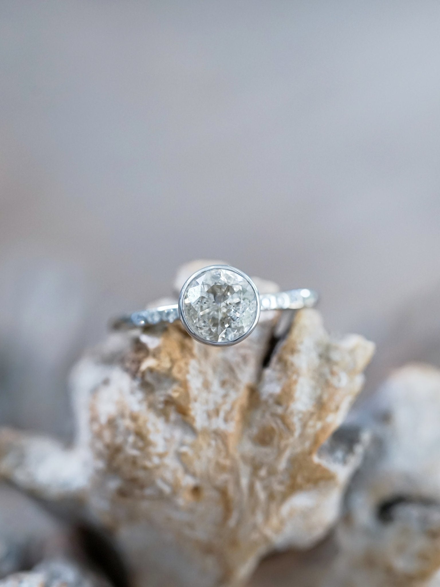 Indonesian Diamond Ring in White Gold - Size 7.5 - Gardens of the Sun ...