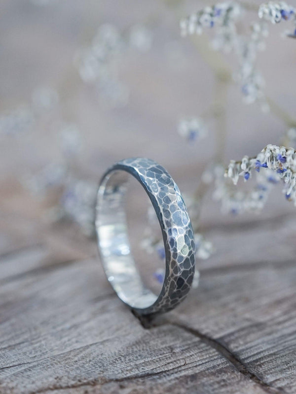 Turtle Wedding Ring in Silver - Gardens of the Sun | Ethical Jewelry